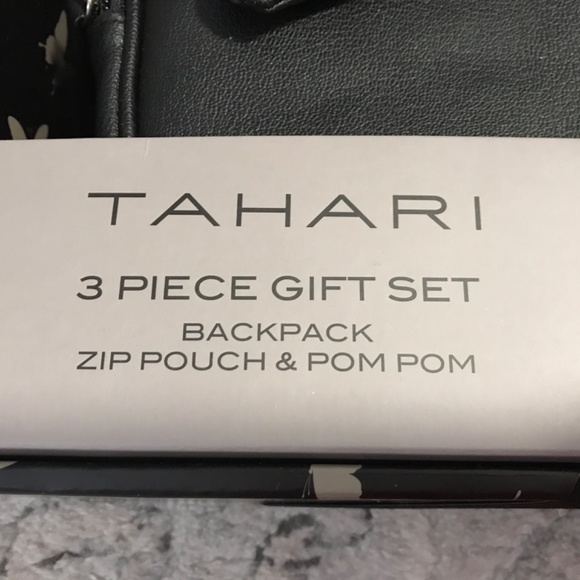 Tahari | Bags | Nwt Tahari 3 Piece Gift Set Vegan Backpack Zip Pouch ...